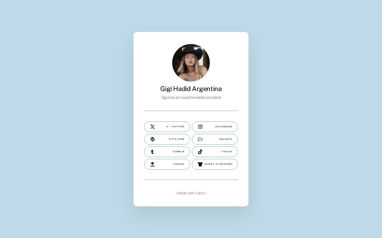 Gigi Hadid Argentina